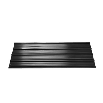 Black Panels Set of 6 Steel Corrugated Panels for Roofing, Carports ...