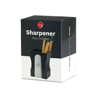 Black Pencil Sharpener Shaped Home Office, School Desk Organiser ...