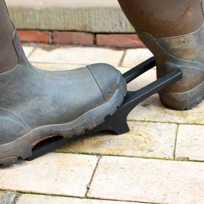 Black Plastic Boot Jack Wellington Boots Wellies Remover Puller Mud Scraper