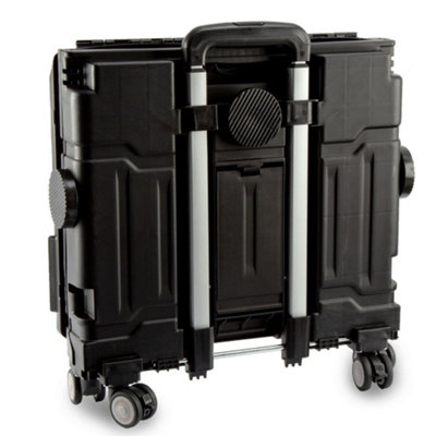 Black Plastic Folding Craft/ Sewing & Hobby Trolley