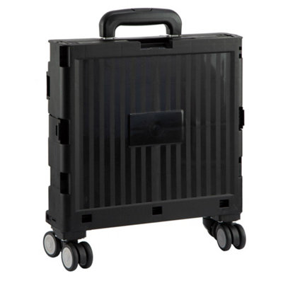 Black Plastic Folding Craft/ Sewing & Hobby Trolley