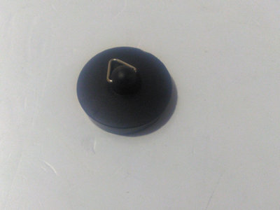 Black Poly Bath Plug - Durable Rubber Plug for Standard Bath Wastes ...