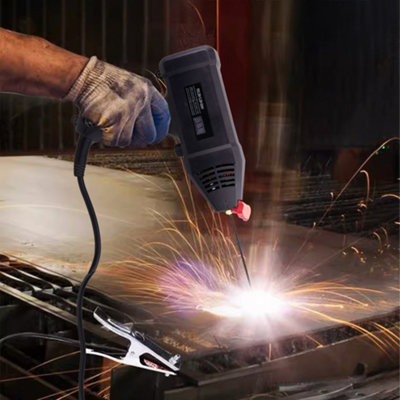 BLACK PORTABLE HANDHELD WELDER WITH IGBT INVERTER AND 5 VARIABLE ...