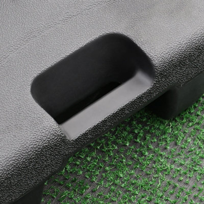 Black PP Square Plastic Water and Sand Filled Freestanding Garden Patio ...