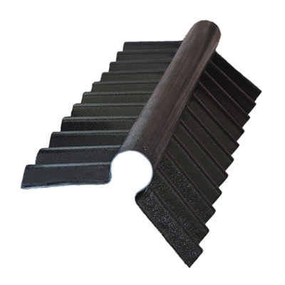 Black PVC Ridge Cap for CorruPlast Corrugated Roofing Sheets - Profile ...