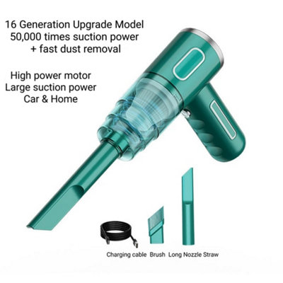 Black Rechargeable Single Cartridge Portable Handheld Mini Vacuum Cleaner
