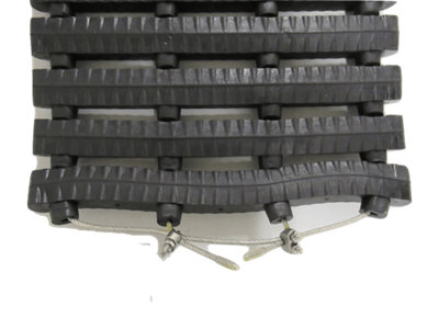 BLACK RECOVERY VEHICLE TRACTION MAT (EXTRA LONG ROLL-UP TRACK TREAD)