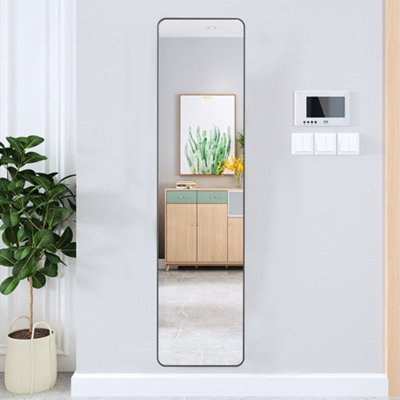 Black Rectangular Freestanding or Wall Mounted Framed Full Length ...
