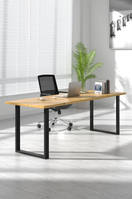 Black Rectangular Metal Furniture Legs Table Leg for Bench Dining Table ...