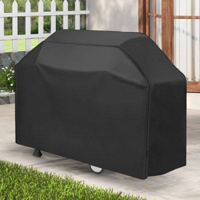Black Rectangular Oxford Cloth Camping Patio Waterproof Grill Cover ...
