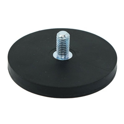 Black Rubber Coated POS Magnet Countersunk with M8 x 15mm External ...