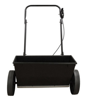 Black Salt/Seed/Fertiliser Drop Spreader With 30kg Capacity, Rock Salt ...