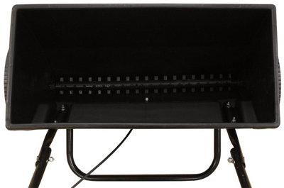 Black Salt/Seed/Fertiliser Drop Spreader With 30kg Capacity, Rock Salt ...