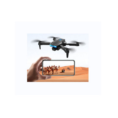 Black Smart WiFi Foldable Drone With Dual 4K Camera