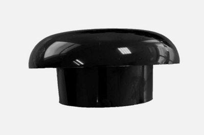 BLACK SOLVENT WELD MUSHROOM VENT COWL FOR 4" / 110MM SOIL SOIL STACK