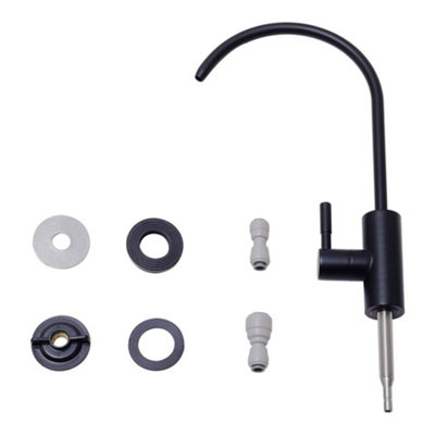 Black Stainless Steel Brushed Kitchen Tap Kitchen Water Filter Faucet