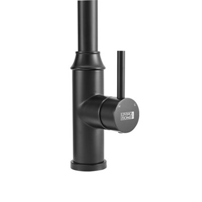 Black Stainless Steel Side Lever Kitchen Spring Neck Pull Out Kitchen ...