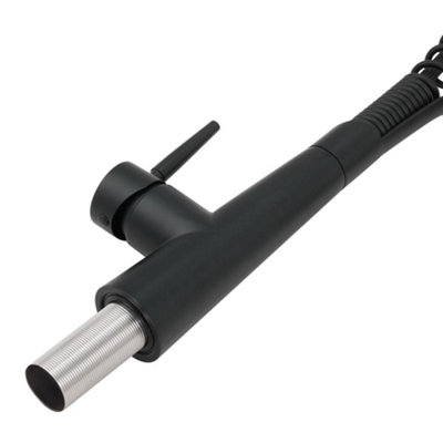 Black Stainless Steel Side Lever Kitchen Spring Neck Pull Out Kitchen ...