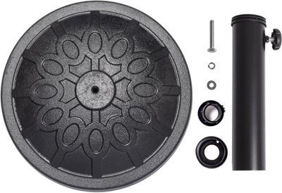 Black Stone Heavy Duty 12 KG Resin Parasol Base