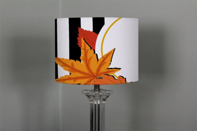 Black Stripes, Autumn Leaves (Ceiling & Lamp Shade) / 45cm x 26cm ...