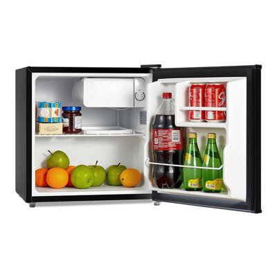 Black Table Top Mini Fridge 43L Montpellier MTTR43BK