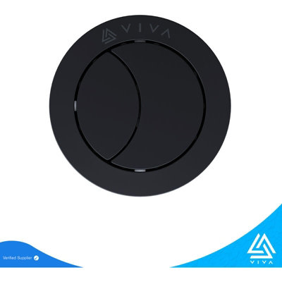 Black Toilet Push Button for Cable Operated Dual Flush Cistern ...