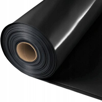 Black Vapour Barrier Damp Proof Membrane Polythene Sheeting Roll Attic ...