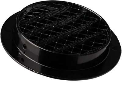 Black Vent Cover 100mm / 4'' Round Soffit Vent, Aluminum Air Vent ...