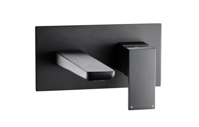 Black Wall Mounted Basin Mixer