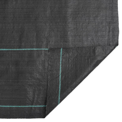 Black Weed Membrane 1.5x25 m PP Weed Control Fabric Ground Cover