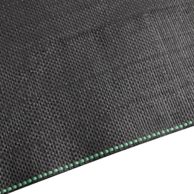 Black Weed Membrane 1x200 m PP Weed Control Fabric Ground Cover