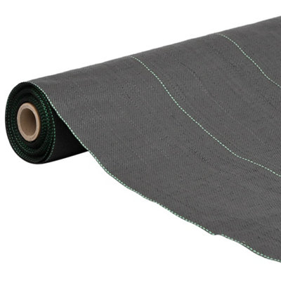 Black Weed Membrane 2x100 m PP Weed Control Fabric Garden Landscaping