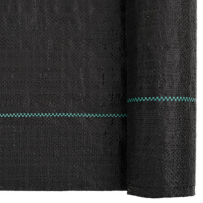 Black Weed Membrane 2x150 m PP Weed Control Fabric Garden Landscaping