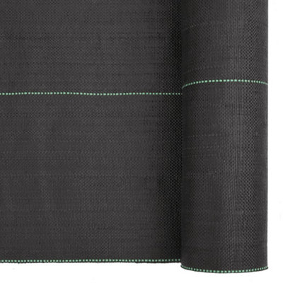 Black Weed Membrane 4x50 m PP - Weed Control Fabric, Ground Cover