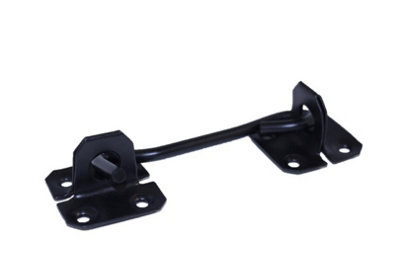 Black Wire Cabin Hook Fence Latch 4