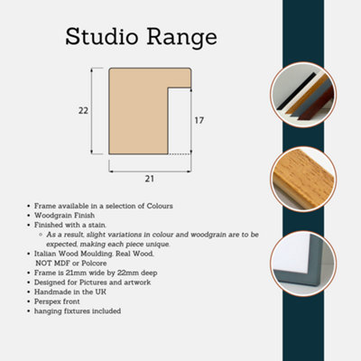 Black Wooden Multi Aperture Photo Frame. Holds Six 5x7