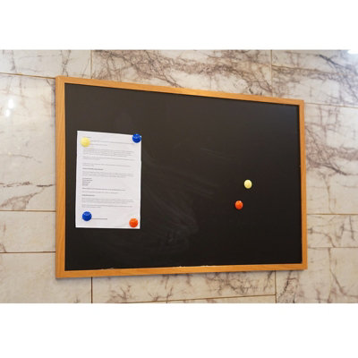 BLACKBOARD MAGNETIC WOODEN FRAMED OFFICE NOTICE MENU CHALK BOARD SIGN ...