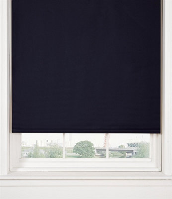 Blackout Rollerblind 60 x 165cm Thermally Efficient Blind - Black | DIY ...
