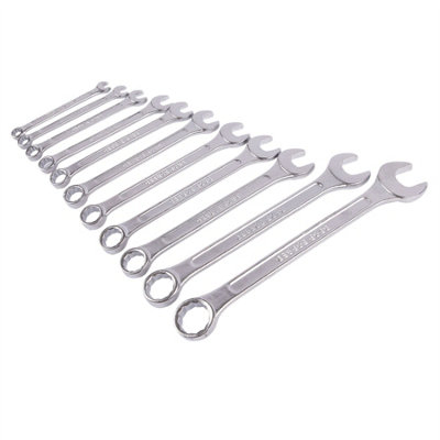 Blackspur 11pc Carbon Steel Metric Combination Spanner Set