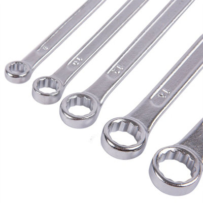 Blackspur 5pc Carbon Steel Metric Combination Spanner Set