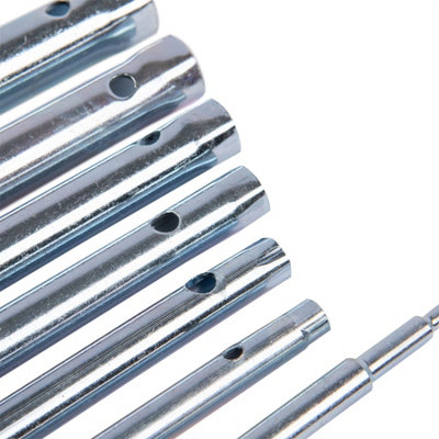 Blackspur 6pc Carbon Steel Metric Box Spanner & Tommy Bar Set