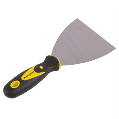 Blackspur - Carbon Steel Scraper with Non-Slip Grip - 4" - Yellow | DIY ...