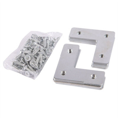 Blackspur Iron Corner Mending Plates - 37mm - Pack of 12