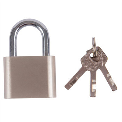 Blackspur - Iron Padlock - 5cm - Nickel | DIY at B&Q