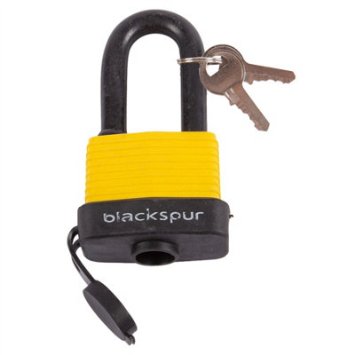 Blackspur - Long Shackle Laminated Steel Weatherproof Padlock - 5cm ...