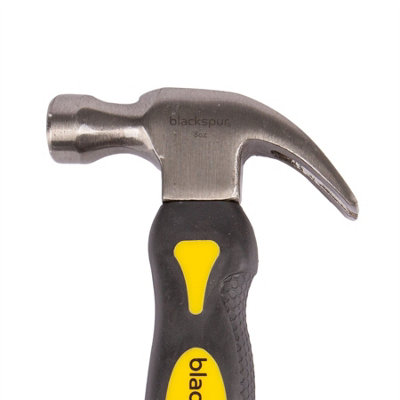 Blackspur Magnetic Stubby Claw Hammer - 8oz - Yellow