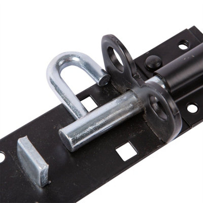 Blackspur Steel Brenton Gate Bolt - 203mm - Black