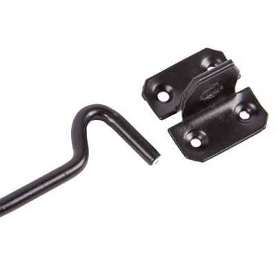 Blackspur Steel Cabin Hook - 100mm - Black