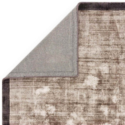 Blade Border Handwoven Rug Charcoal Moleskin 09 Rug 200x290cm for the
