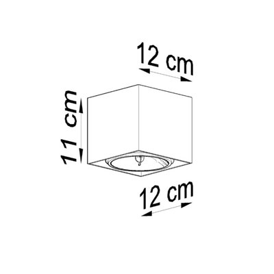 Blake Aluminium Black 1 Light Classic Ceiling Light